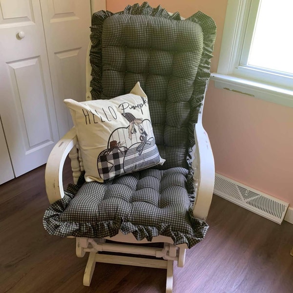 Rocker Cushion Set With Ruffle or Without Ruffle - Etsy