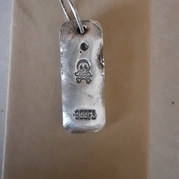 Hand Poured Silver Bar 4 Troy Ounce Silver Bullion .999 Silver ...