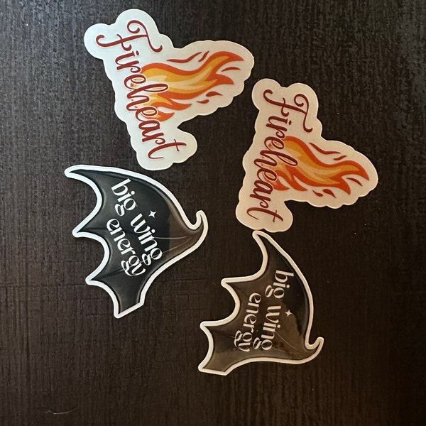 ACOTAR Big Wing Energy Bat Boys Sticker Small | Cassian Sticker ...