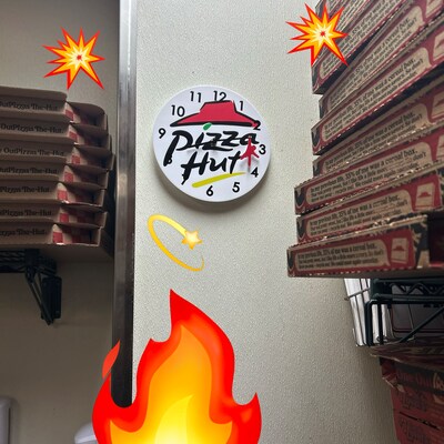 Fuchsia Hanging Man Wall Clock - Etsy