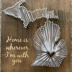 Connecticut String Art Connecticut Wood Sign Connecticut - Etsy