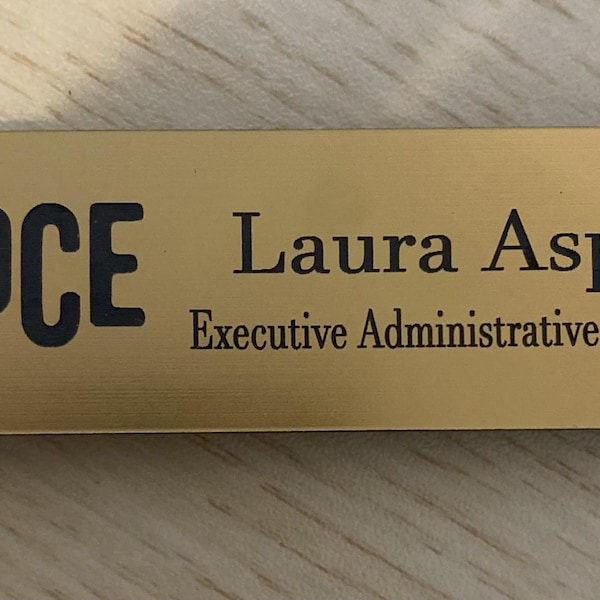 Custom Magnetic Name Tag: Personalized Office Employee Tag - Etsy