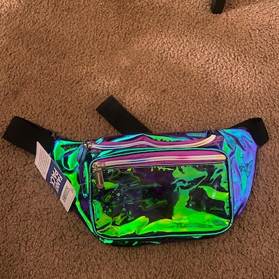 Rave Holographic Fanny Pack Packs for Festival Women, Men Cute Fashion ...