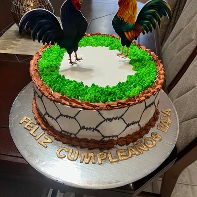 Rooster Cake Topper Farm Cake Topper Rooster Birthday Decor Rooster ...