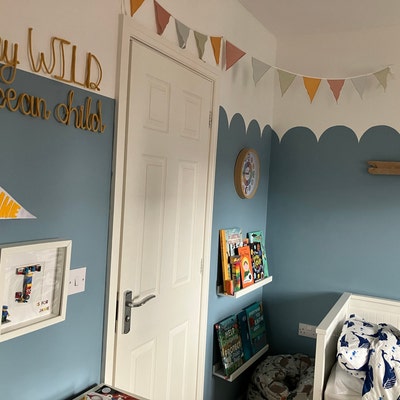 Large Custom Pennant Flag Cursive Font - Etsy