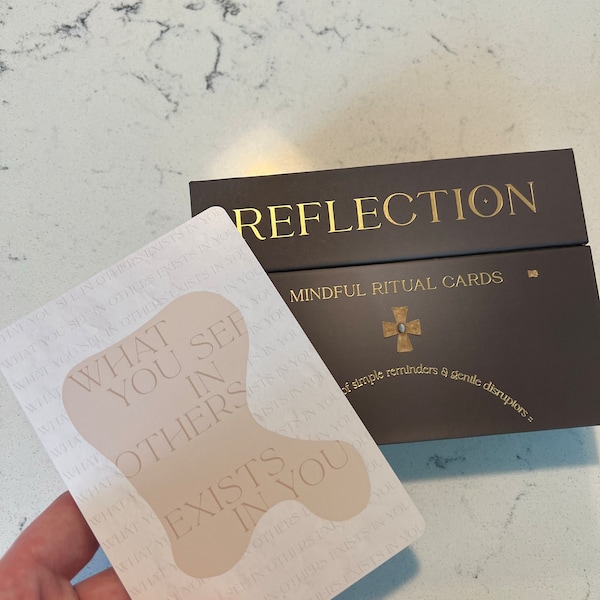 Reflection Mindful Ritual Oracle Cards, Mindset & Affirmation Deck ...