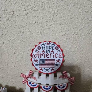 Made in America With Bonus Born in the Usa-roundabouts Cross Stitch ...