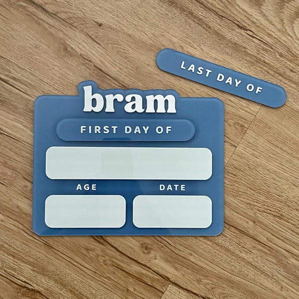 Acrylic First Day of School Sign|personalized School Sign|back to ...