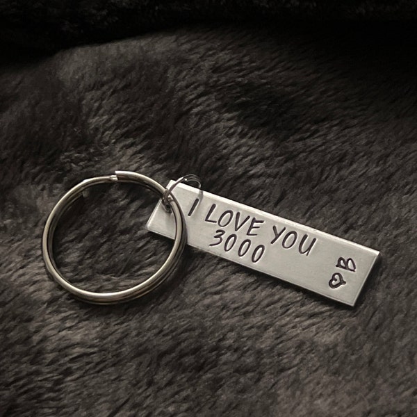 I Love You, 3000, Three Thousand, 3000, Dad Gift, Man, Initials ...