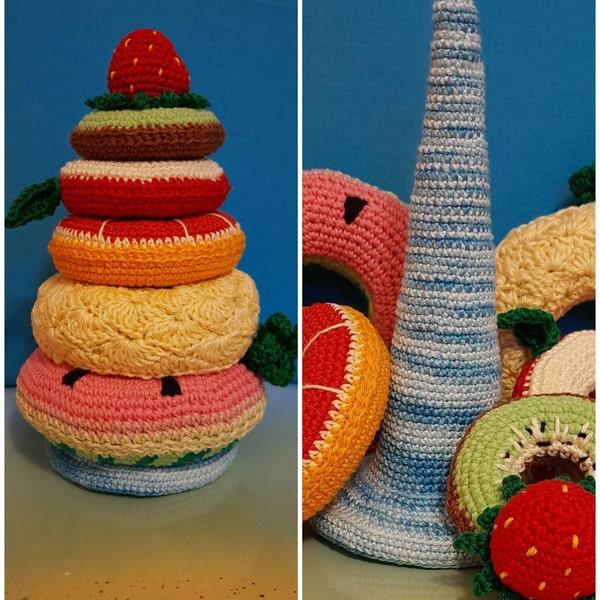 Fruit Stacking Toy Crochet Pattern Etsy