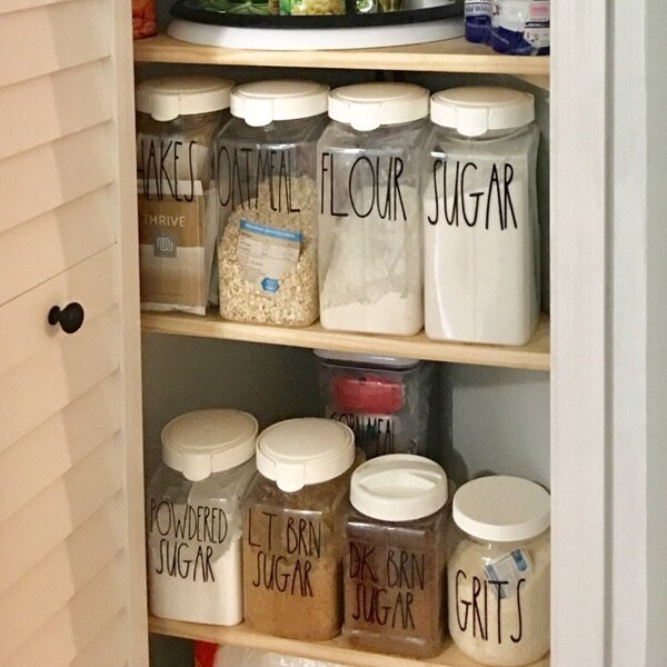 Custom Rae Dunn Inspired Vinyl 3" Decals-canister Labels-farmhouse ...