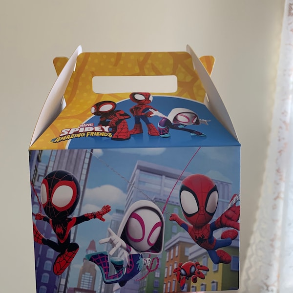Super Hero, Spidey, Spiderman, Birthday, 1st Birthday Favor Box - Etsy