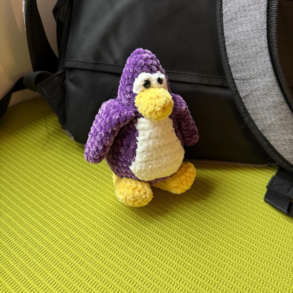 PREORDER- Light Pink Club Penguin Inspired Plush - Hand Crocheted ...