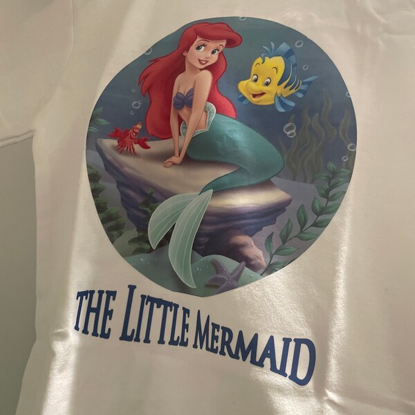 Flounder Printed Tshirt the Little Mermaid's Flounder Personalized T ...