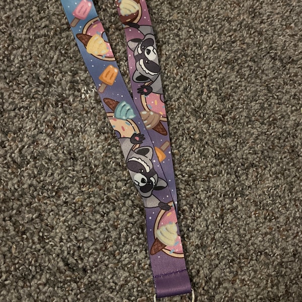 Wash Your Paws - Raccoon Lanyard - Lanyard, Cute Lanyard, Ice-cream ...