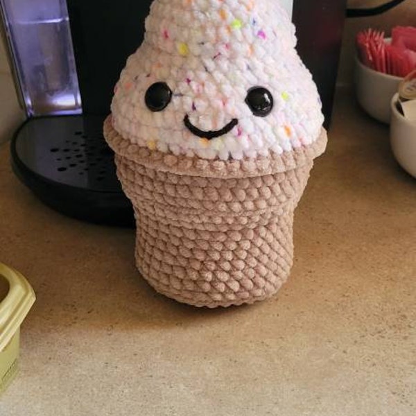 Ice Cream Cone Plush Crochet PATTERN Amigurumi - Etsy
