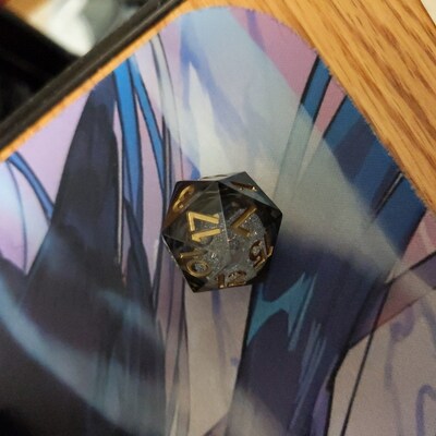 ENGRAVED Blue Sandstone Gemstone Polyhedral Dice Set: Hand Carved With ...