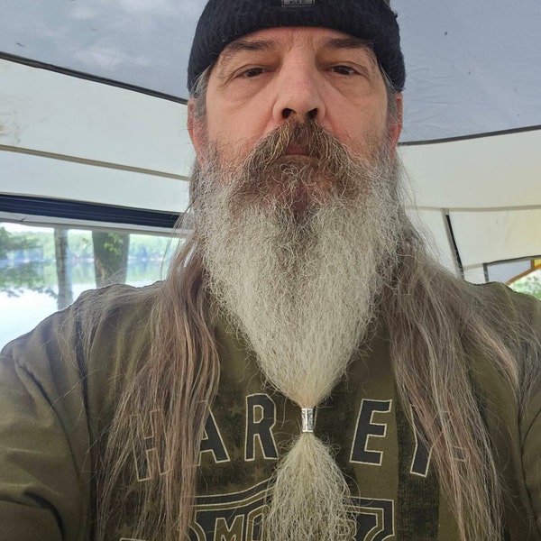 Sterling Silver Beard Beads - Hair Beads - Beard Jewelry - Beard ...