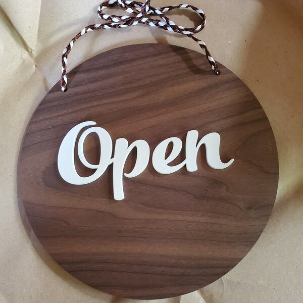 Open Closed Sign Business Sign Storefront Sign Shop Open Sign Wooden ...