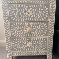 Handmade Wooden Bone Inlay Modern Pattern Mirror Frame / Wall Decor ...
