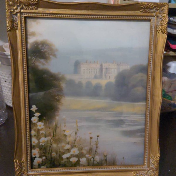 Pride and Prejudice Pemberley Manor Art Print, Cottagecore Wall Decor ...