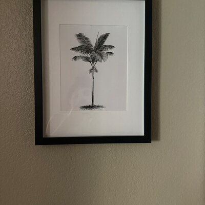 Pine Tree Branch Print, Vintage Tree Drawing Enhanced, Printable Tree ...