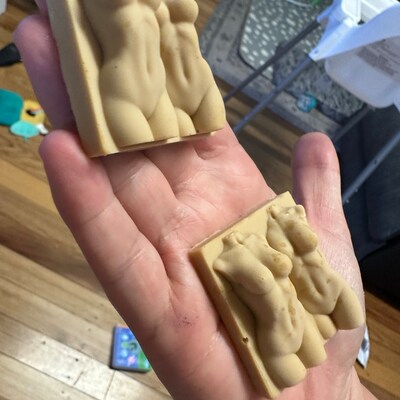 Turning Goddess Torso Mini Snapbar Silicone Mold for Wax. Wax Melt ...