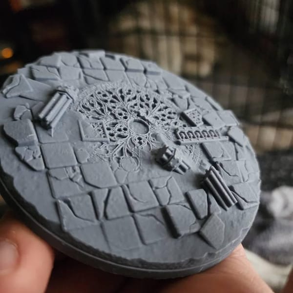 Ruined Gothic Castle - Wargames Bases and Toppers - Miniature Bases - Etsy