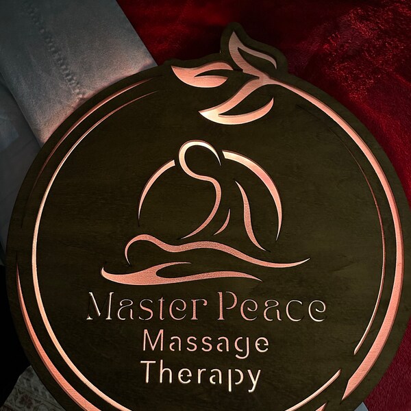 Massage Neon Sign, Therapist Sign Led, Business Light up Sign, Spa Name ...