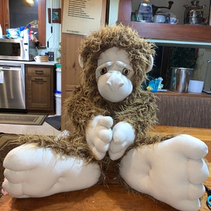 George Gorilla PDF Sewing Pattern Stuffed Animal 18 Tall - Etsy