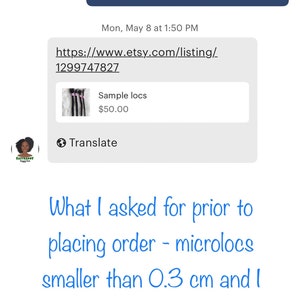 60 Anwi Textured Locs Made From 100% Human Hair Sizes 0.4cm & - Etsy