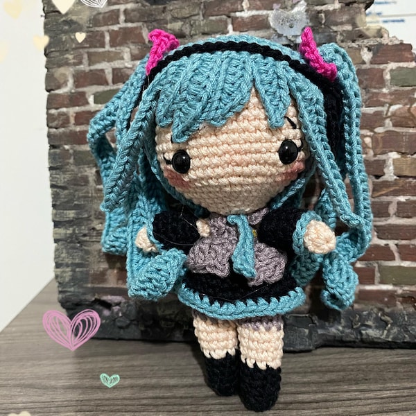 PDF: Hatsune Miku Inspired Amigurumi Doll - Crochet Pattern by ...