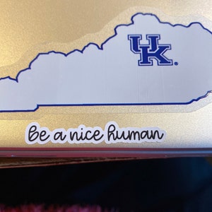 Be A Nice Human Sticker Laptop Decals, Inspirational for Water Bottles ...