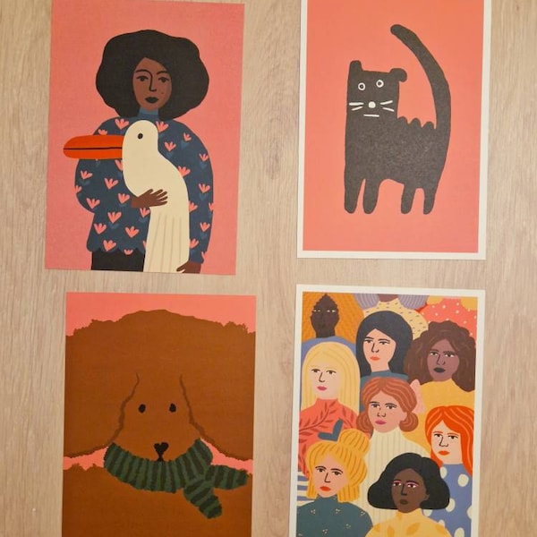 7 Cute Winter Kids Ready for School Screenprint - Etsy