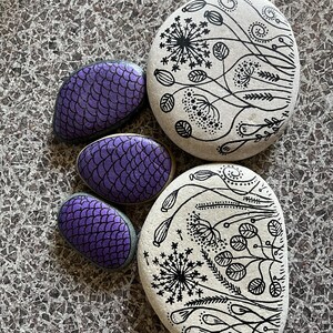 Pebble & Sea Glass Balancing Sculpture Genuine Sea Glass Cairn, Zen ...