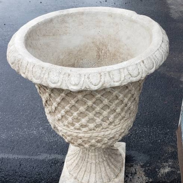 Solid Rock Stoneworks Woven Urn- 27in Tall- Buff - Etsy