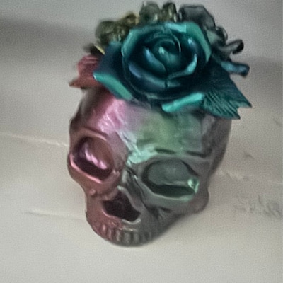 Pastel Goth PINK SWEETS JAR Black Glass Candy Dish W/ Skulls & Bat ...