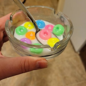 Gummy Bears Fake Martini Glass Resin Martini Drink & Faux Ice Cubes ...