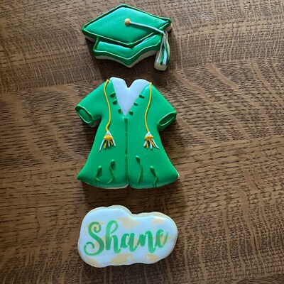 Graduation Gown or Robe Cookie Cutter or Fondant Cutter and Clay Cutter ...