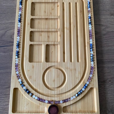 Wooden Mala Bead Design Board and Wooden Bracelet Bead Board as a ...