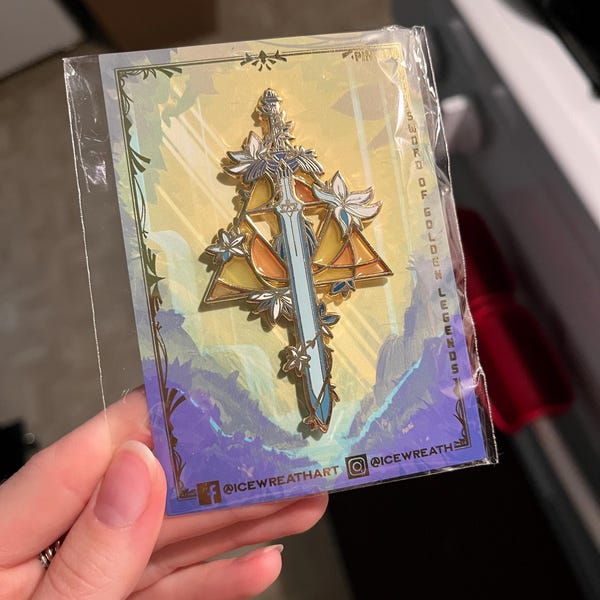 Sword of Golden Legends 80mm Enamel Pin - Etsy