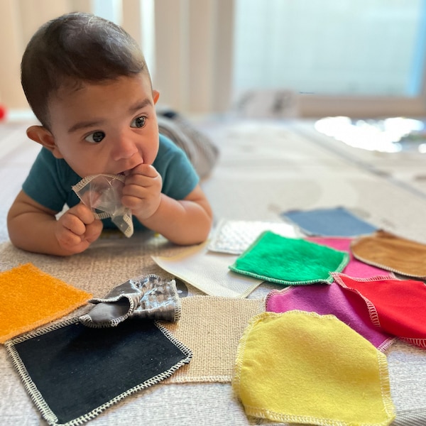 Sensory Squares (14 Types of Different Textures), Primary and Secondary ...