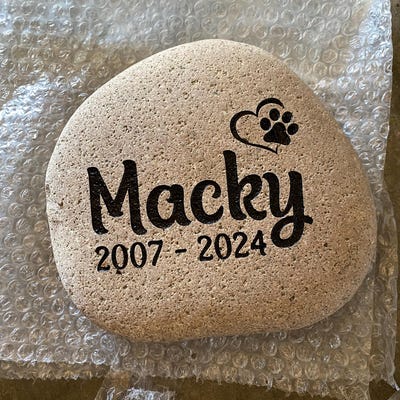 Personalized Pet Memorial Stone for Home or Garden, Dog Memorial, Cat ...