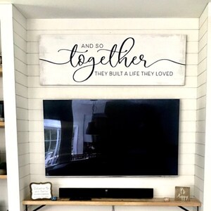 And So Together They Built A Life They Loved Sign | Etsy
