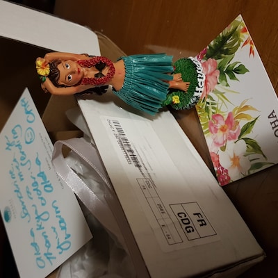 Dashboard Hula Doll, Aloha Gift, Van Life, Hawaiian Girl, New Car ...