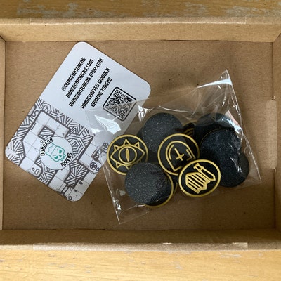 Monster Tokens Starter Pack woodencolour Dungeons and Dragons Tokens ...