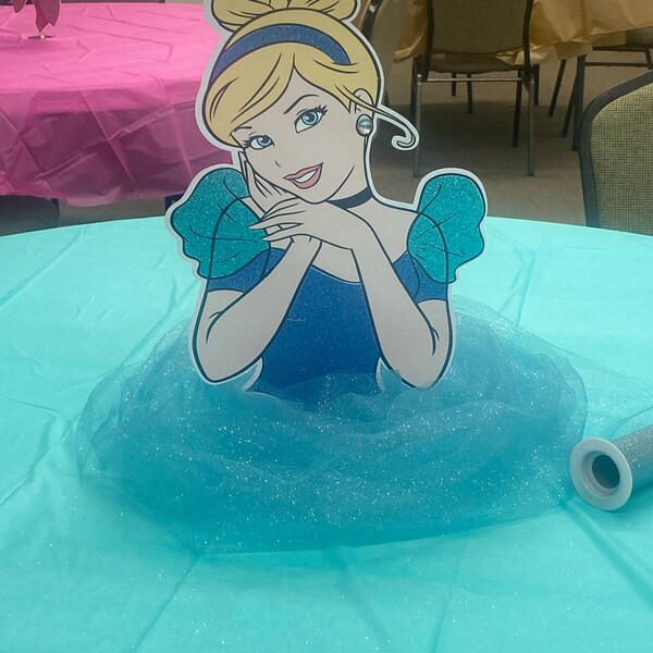 Princess Bust 16 Inches Tall Birthday Table Centerpiece Double Sided ...