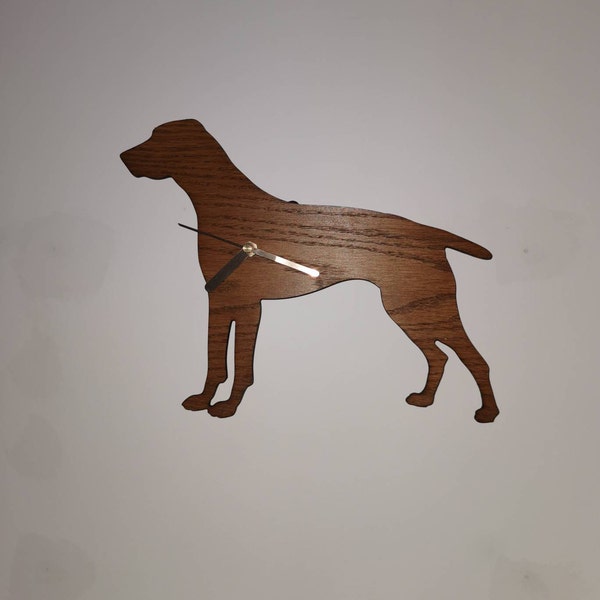 German Shorthaired Pointer Dog - Wall Clock Silhouette - Etsy
