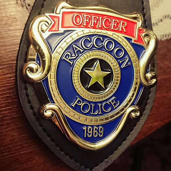Raccoon City R.P.D. Red Banner Metal Costume/cosplay Badge 66mm X 63mm ...