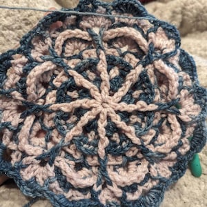 Flower Puddles Mandala Blanket Crochet Pattern - Etsy